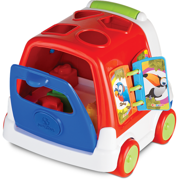 Ônibus Didático Baby Bus 4 Formas Geométricas - Mercotoys